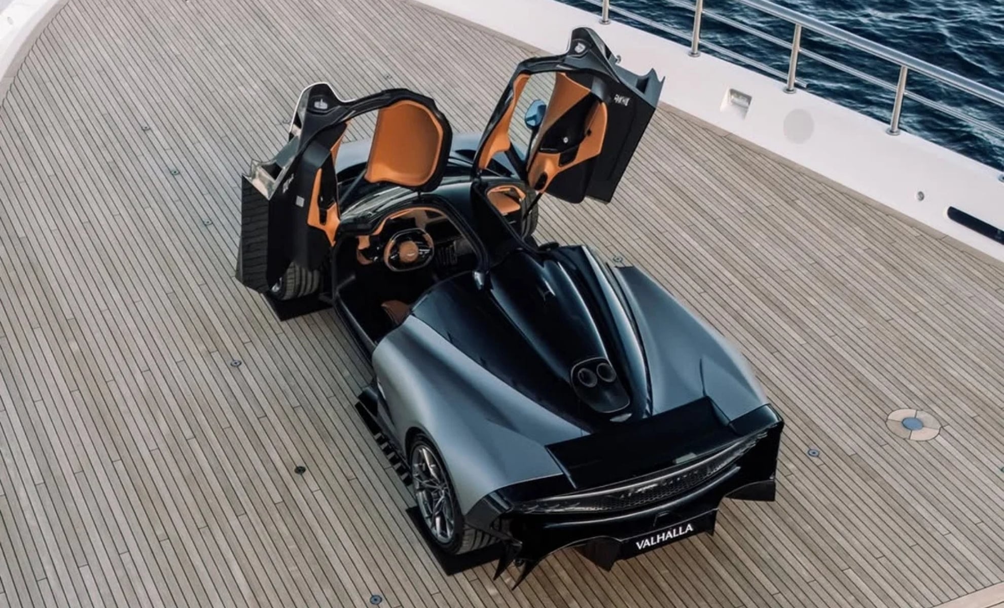 Aston Martin Shows Off $1M Valhalla Hypercar on $200M Yacht in Monaco